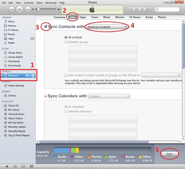 How To Extract IPhone Contacts To CSV File Using ITunes Export IPhone 